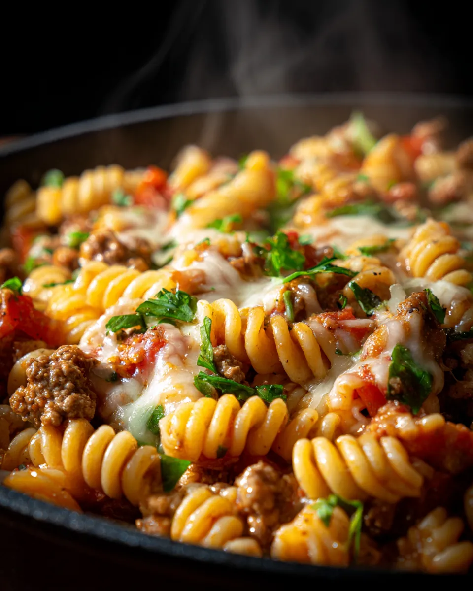 One Pot Ground Turkey Pasta Recipe with 5 Irresistible Flavors